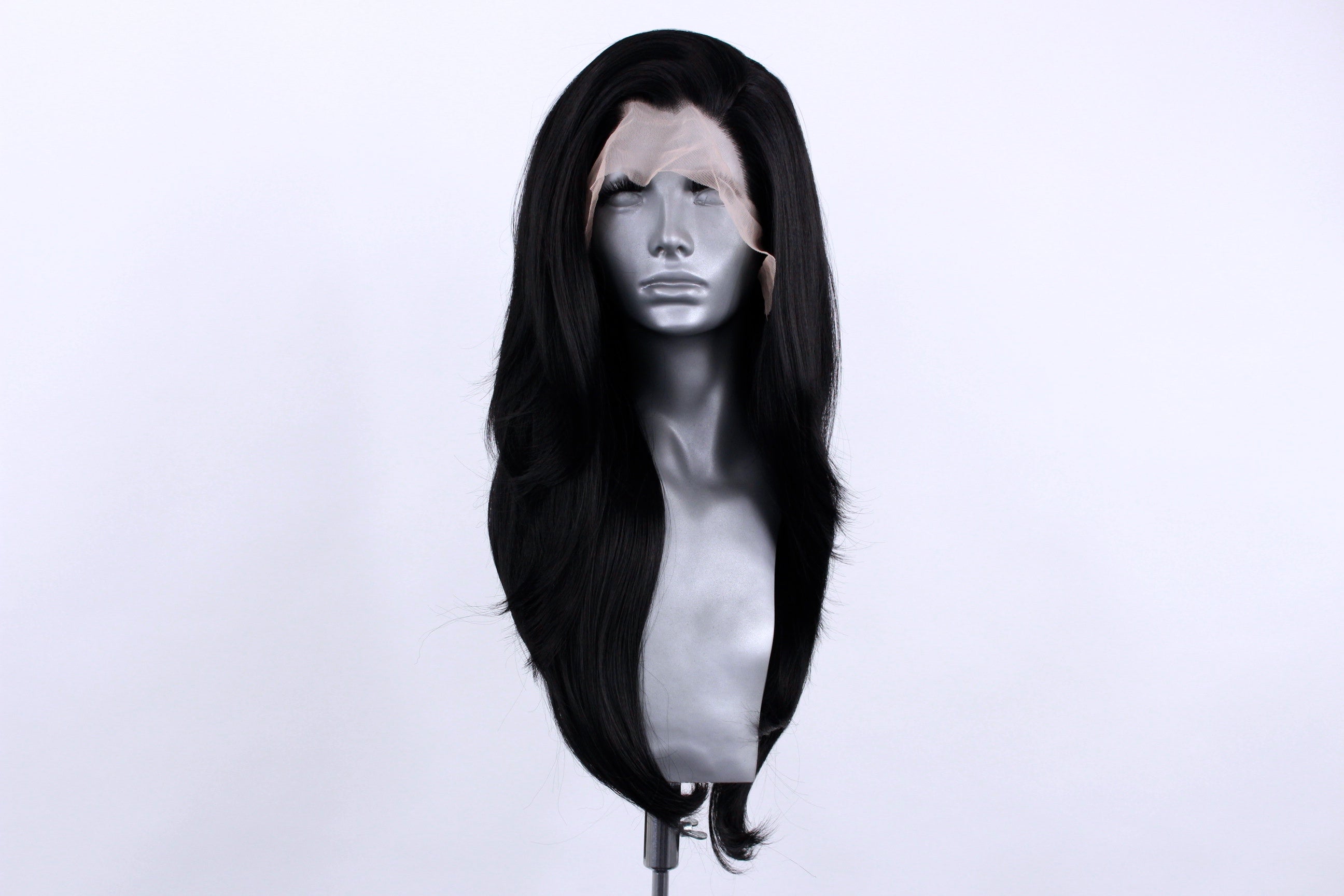 Millie- Pure Black – Webster Wigs