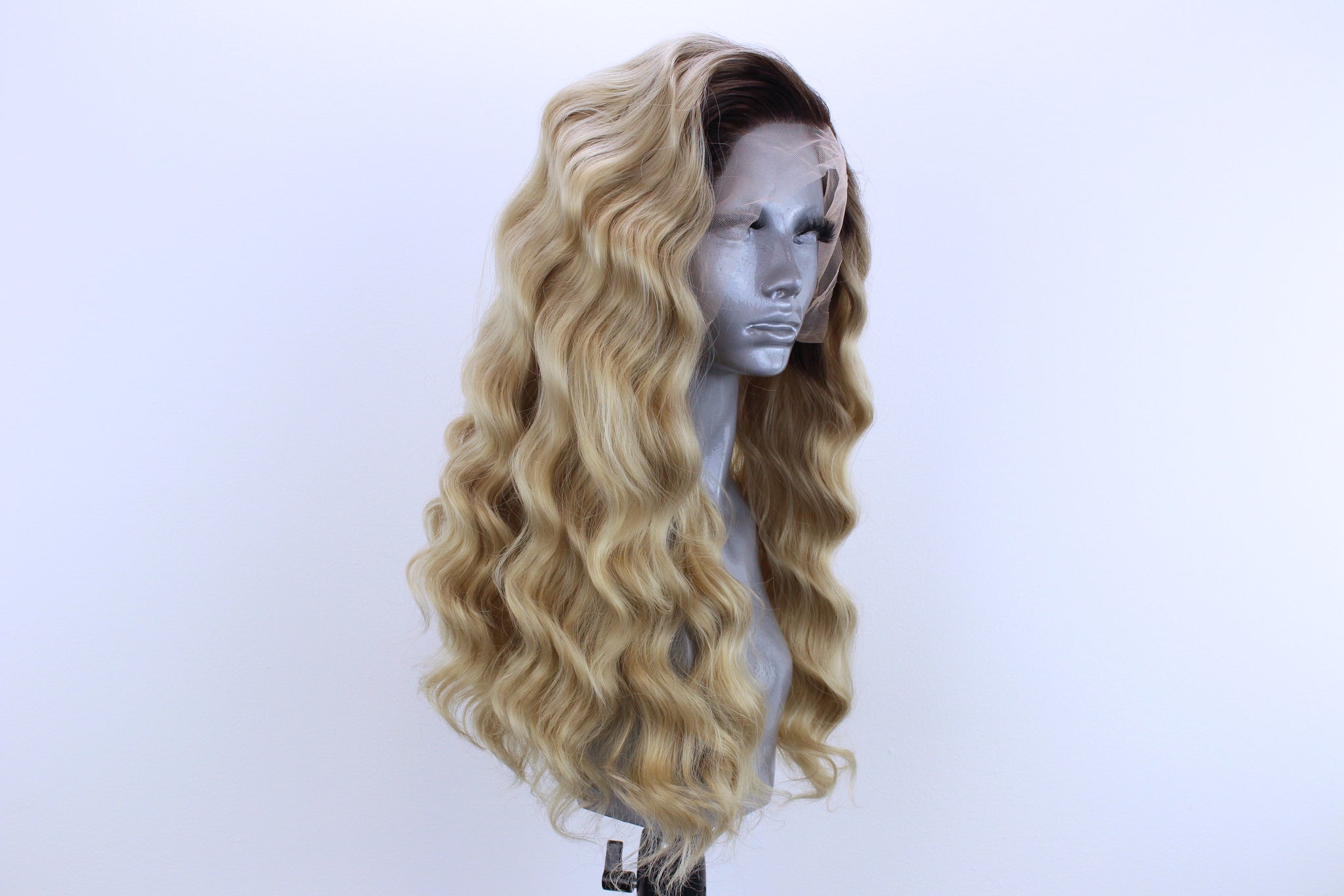 Violet- Rooted Champagne Blonde – Webster Wigs